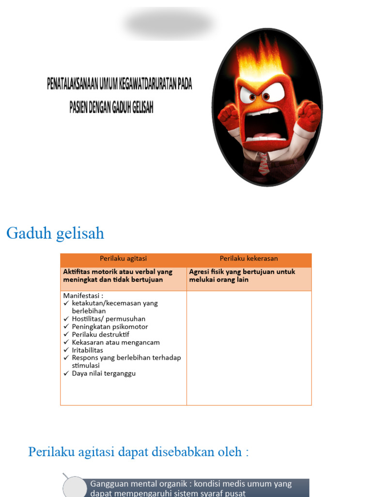Penatalaksanaan Pasien Gaduh Gelisah | PDF