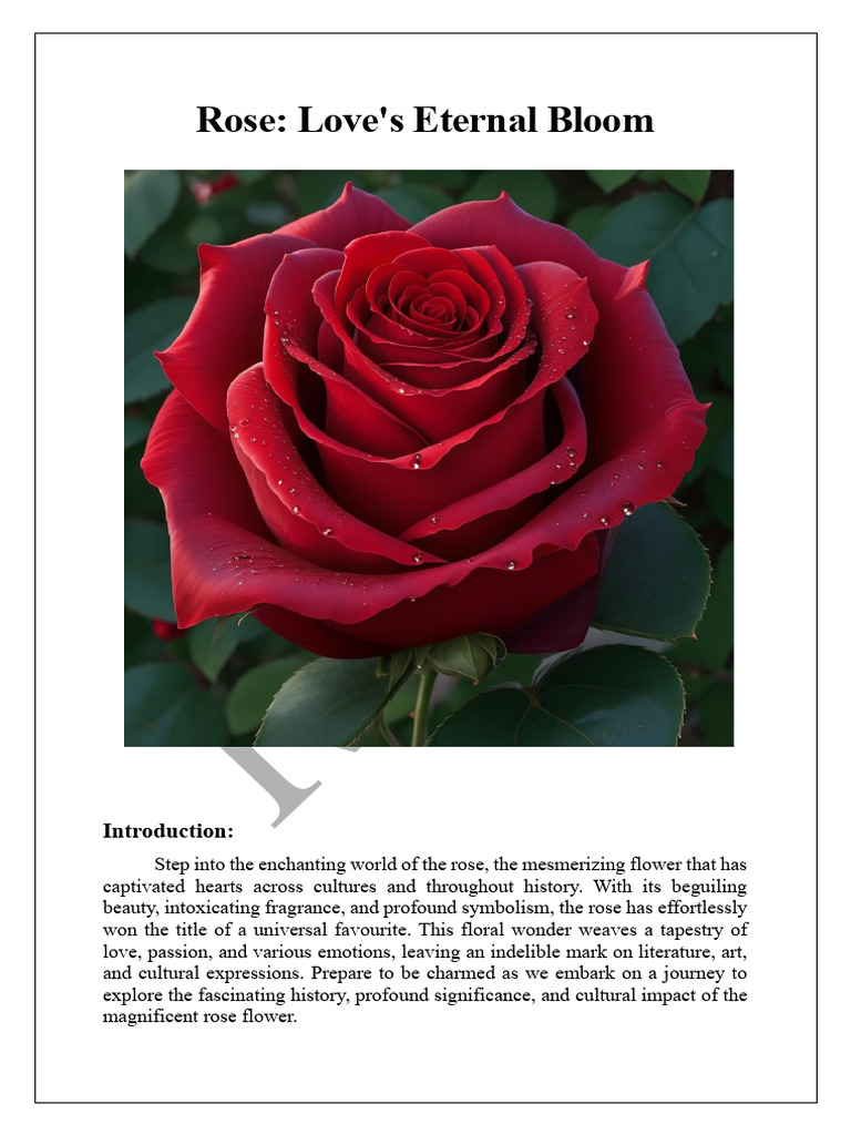 ROSE | PDF | Rose | Botany