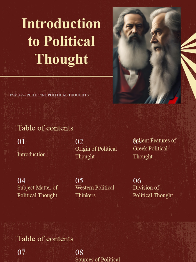 Intro To Pol Thought | Download Free PDF | Political Philosophy | Thought