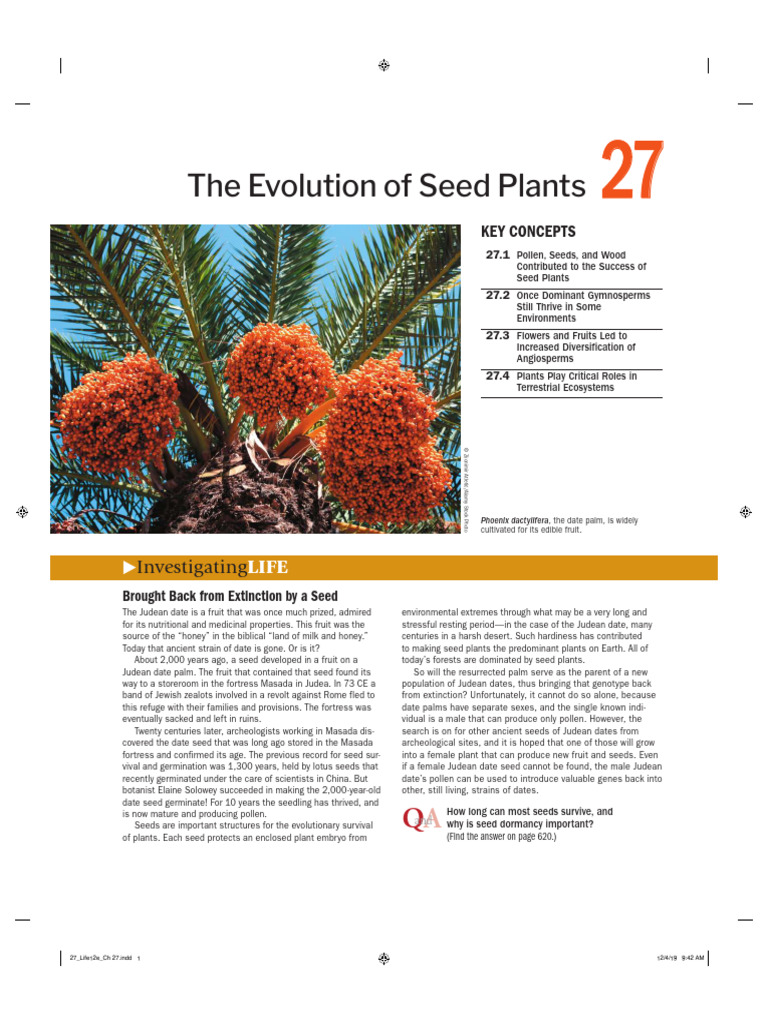 Ch27-Life The Science of Biology 12th Ed 2020 | PDF | Seed | Fertilisation