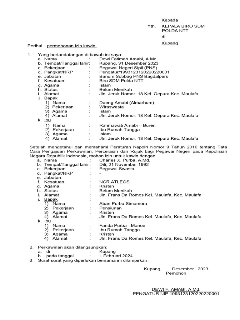 Lampiran Pengajuan Sidang BP4R (Cha Dewi) | PDF | Ilmu Sosial | Hukum