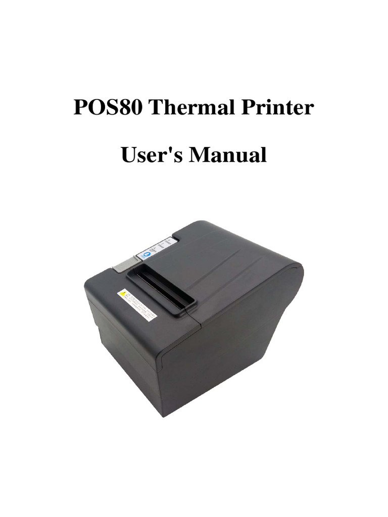 POS80 User - S Manual | PDF | Power Supply | Printer (Computing)