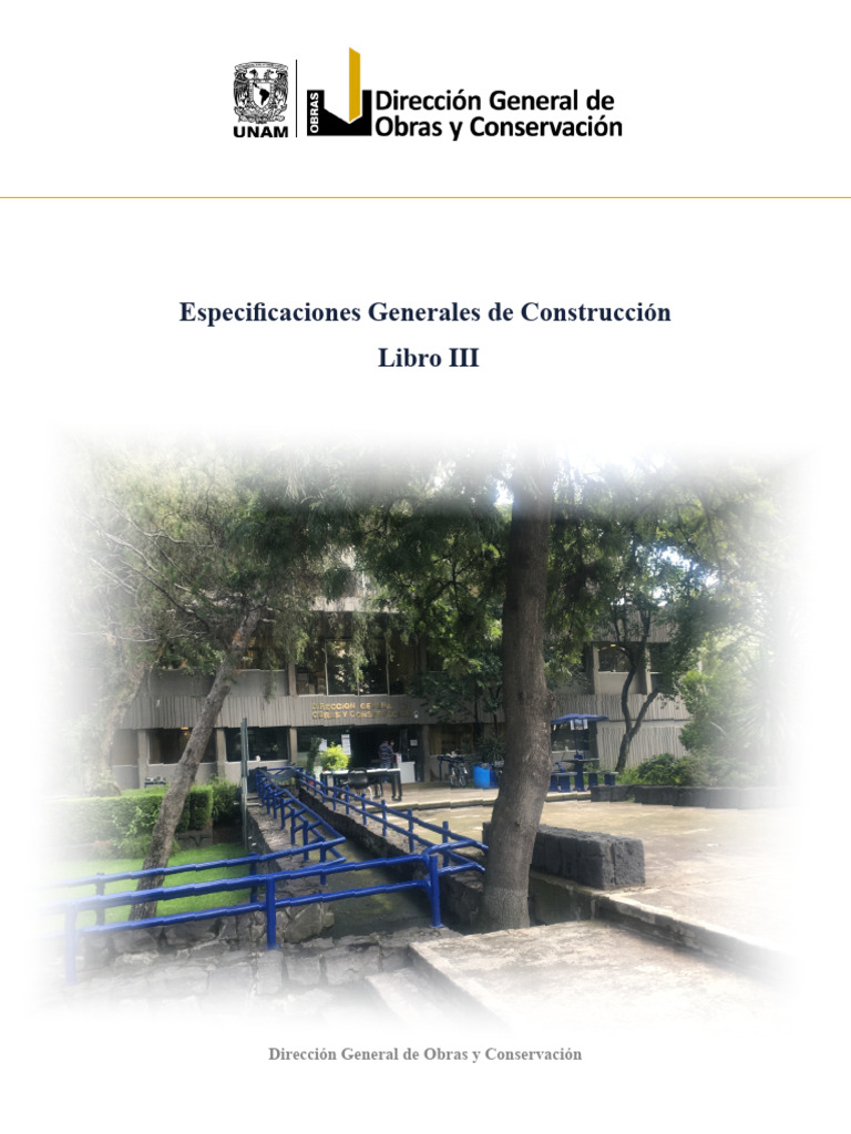 Especificaciones Generales de Construccion LIBRO III | PDF | Tubería (transporte de fluidos) | Agua