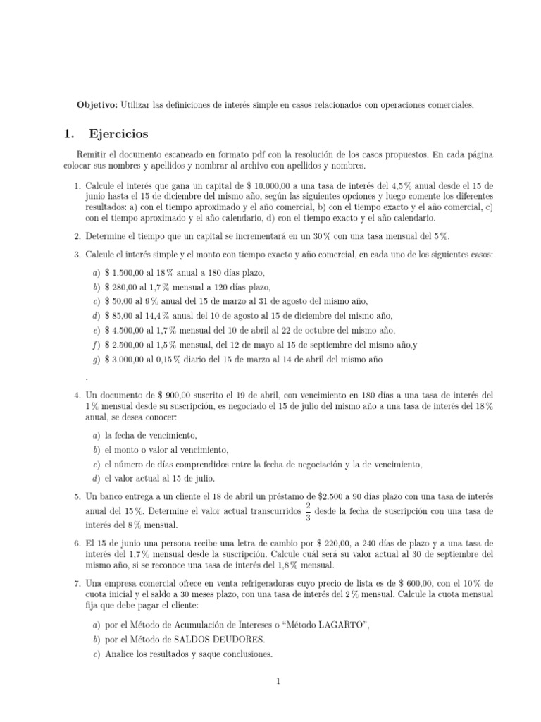 Deber 01 1er Parcial-2-3 | PDF | Interés | Tasas de interés