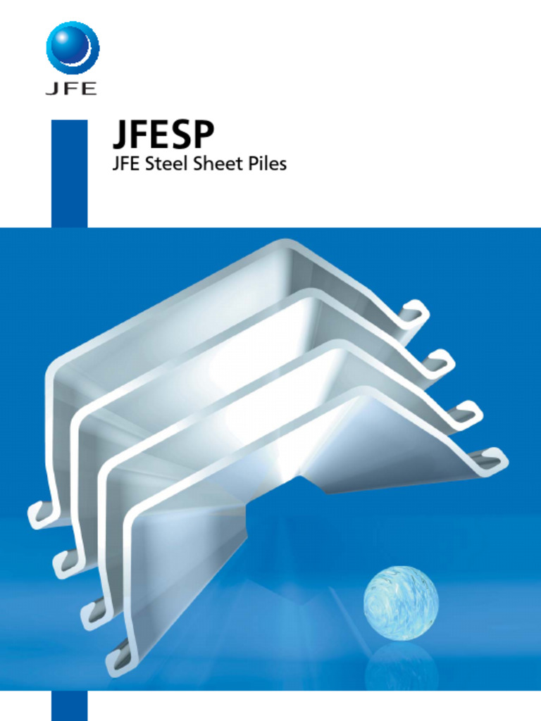 Technical Catalogue - JFESP SHEET PILES | PDF | Steel | Dam
