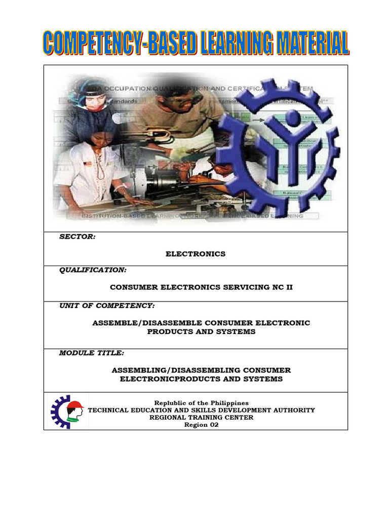 CBLM - Assembling - Disassembling Consumer Electronic Products and Systems | PDF | Electric ...