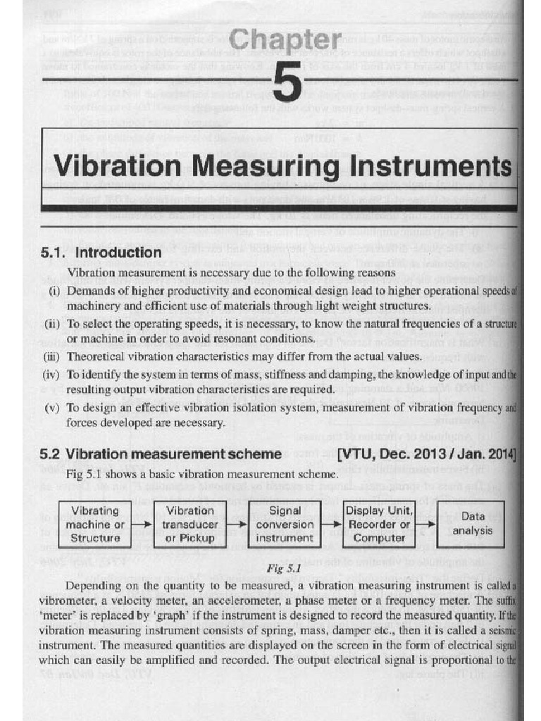 Vibration Measuring Instruments | PDF