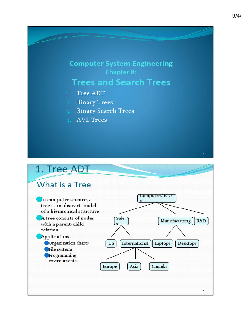 ECE391 Ch8 Trees and Search Trees | PDF | Theoretical Computer Science | Algorithms And Data ...