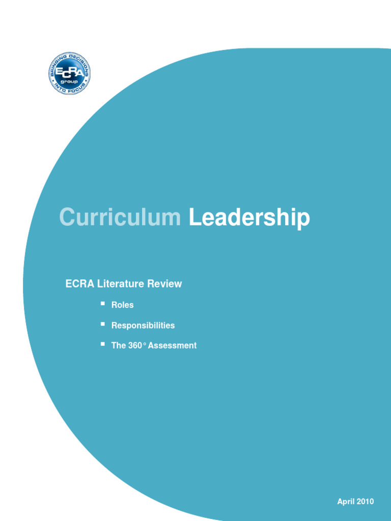 Curriculum Leadership 360° Assessment Guide | PDF