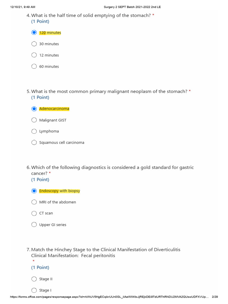 Surgery 2 SEPT SOLVED | PDF