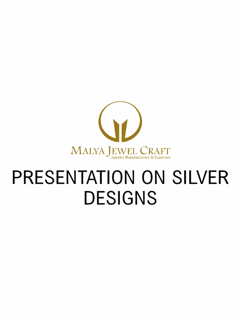 Presentation On Silver Designs | PDF