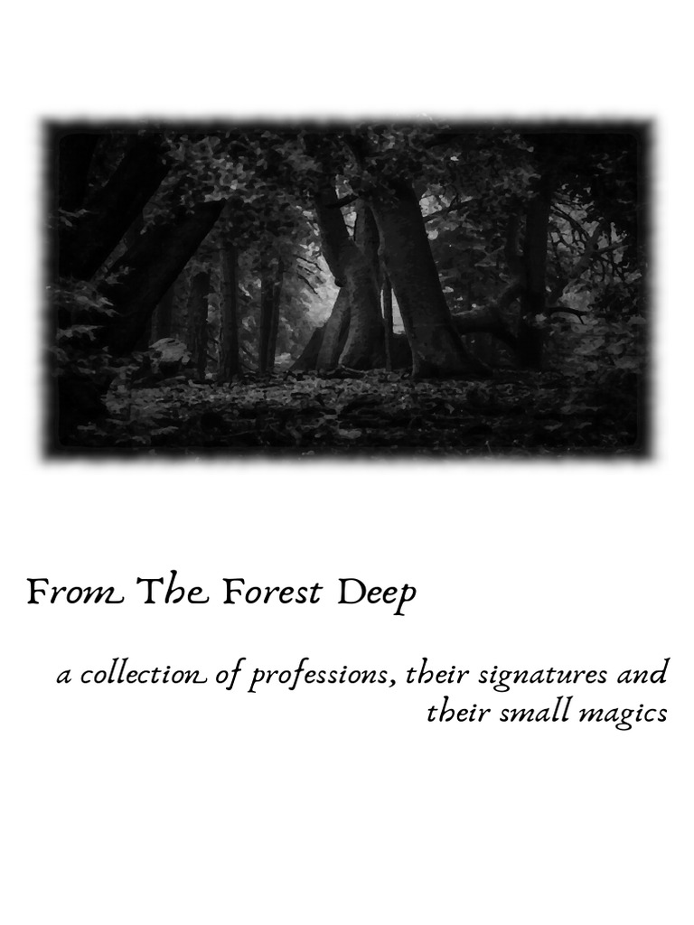 From The Forest Deep - d66 Numbering | PDF | Home & Garden