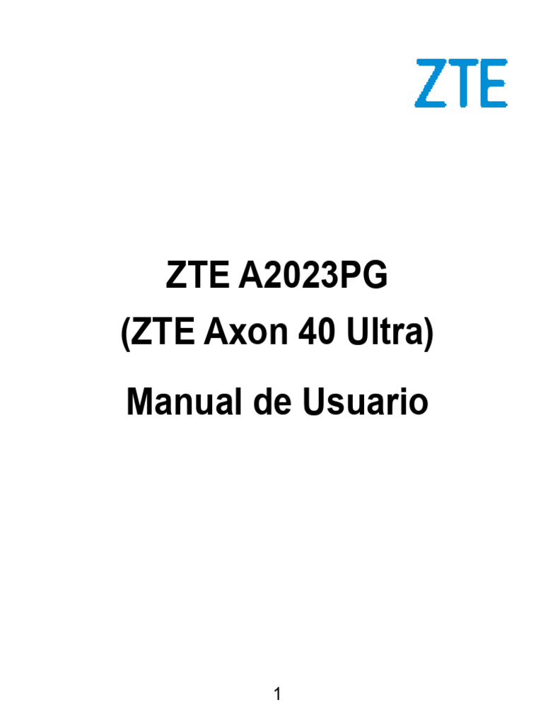 Axon 40 Ultra Telcel Manual de Usuario | PDF | Memoria de acceso ...