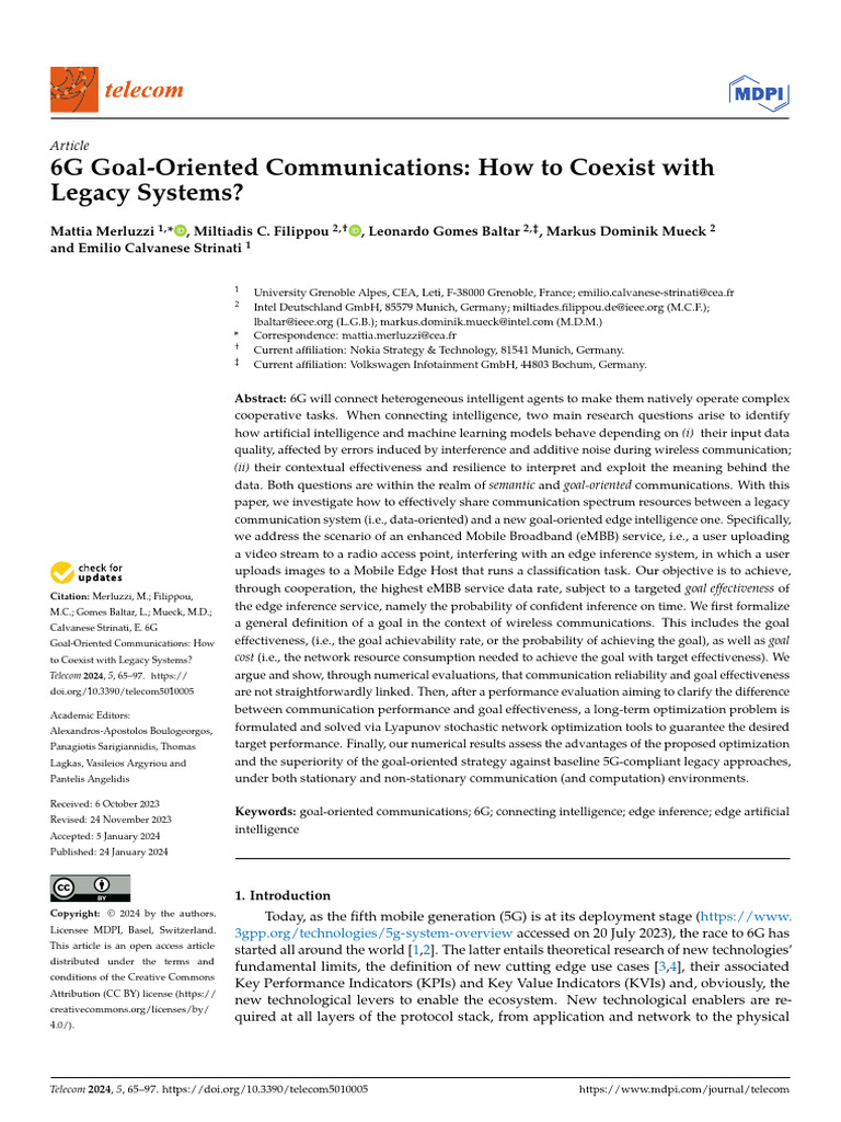 6G Goal-Oriented Communications: How To Coexist With Legacy Systems? | PDF
