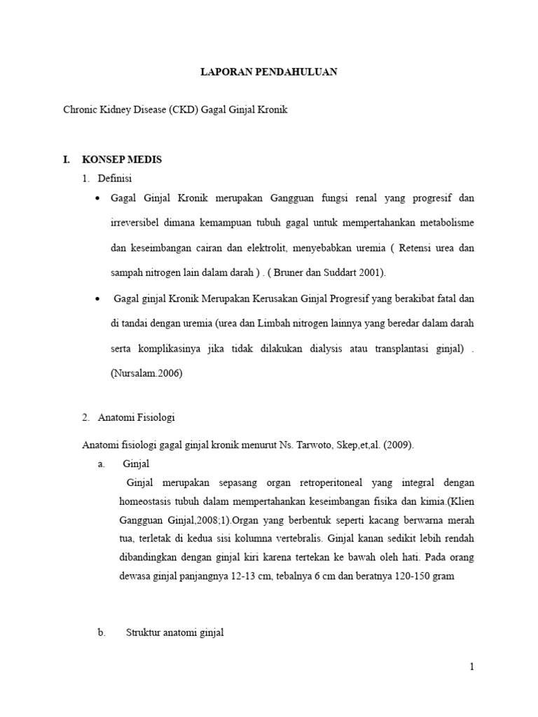 ASKEP CKD Gagal Ginjal Kronik R.HCU, 26 Jan 2015 | PDF