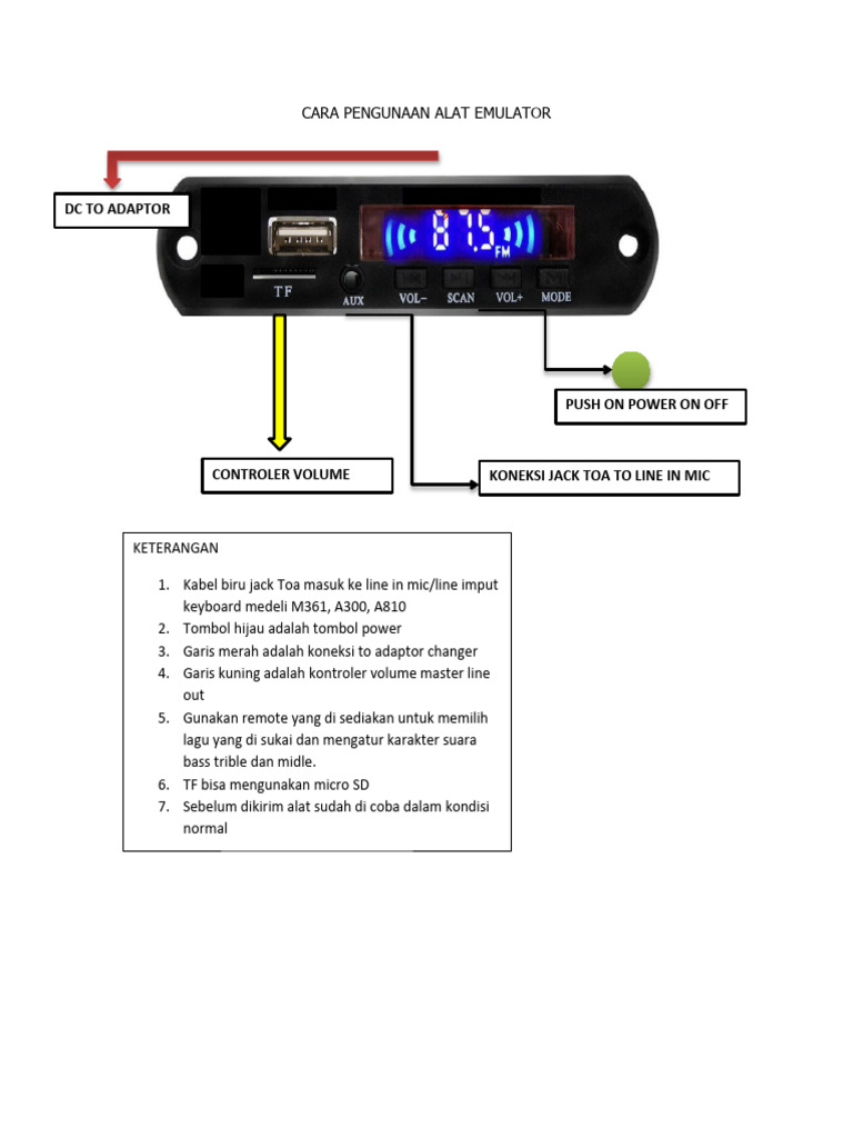 Cara Pengunaan Alat Emulator | PDF