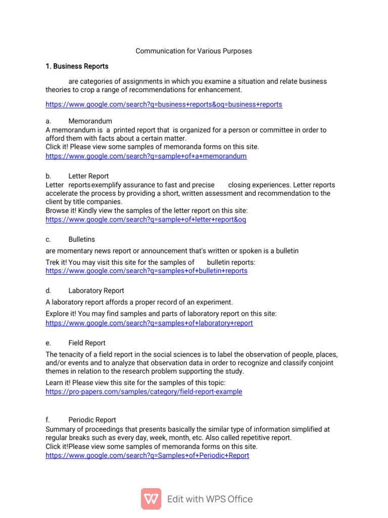 Types of Business Communication | PDF | Memorandum | Communication