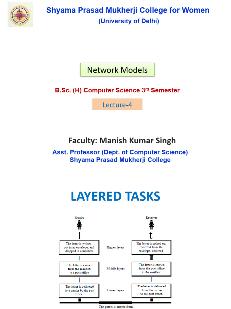 Lecture 4 Network Models I | PDF | Osi Model | Computer Network
