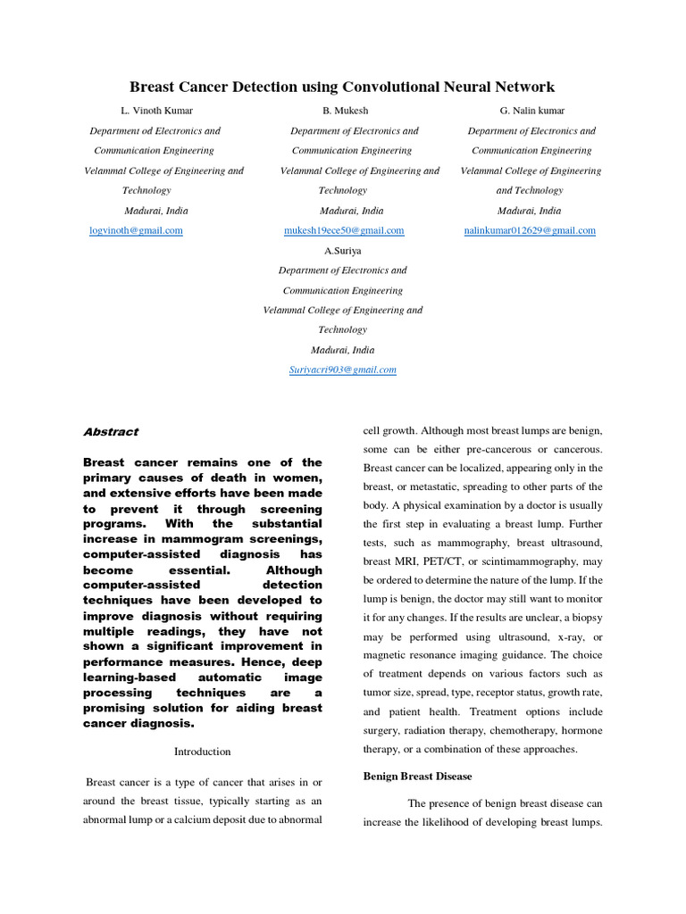 Mukesh 5 IEEE 1 | PDF | Image Segmentation | Breast Cancer
