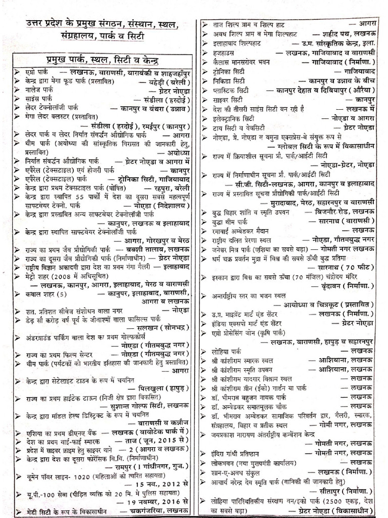 General Knowledge of Uttar Pradesh | PDF