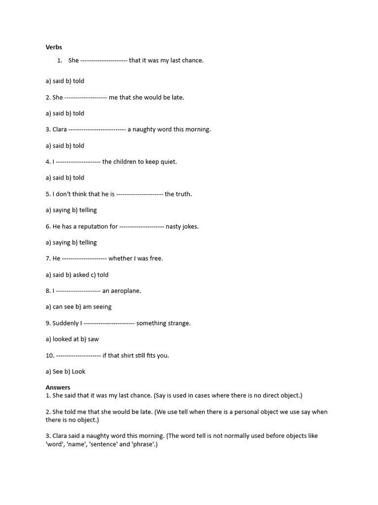 Verbs & Prepositions Exercise | PDF | Object (Grammar) | Verb