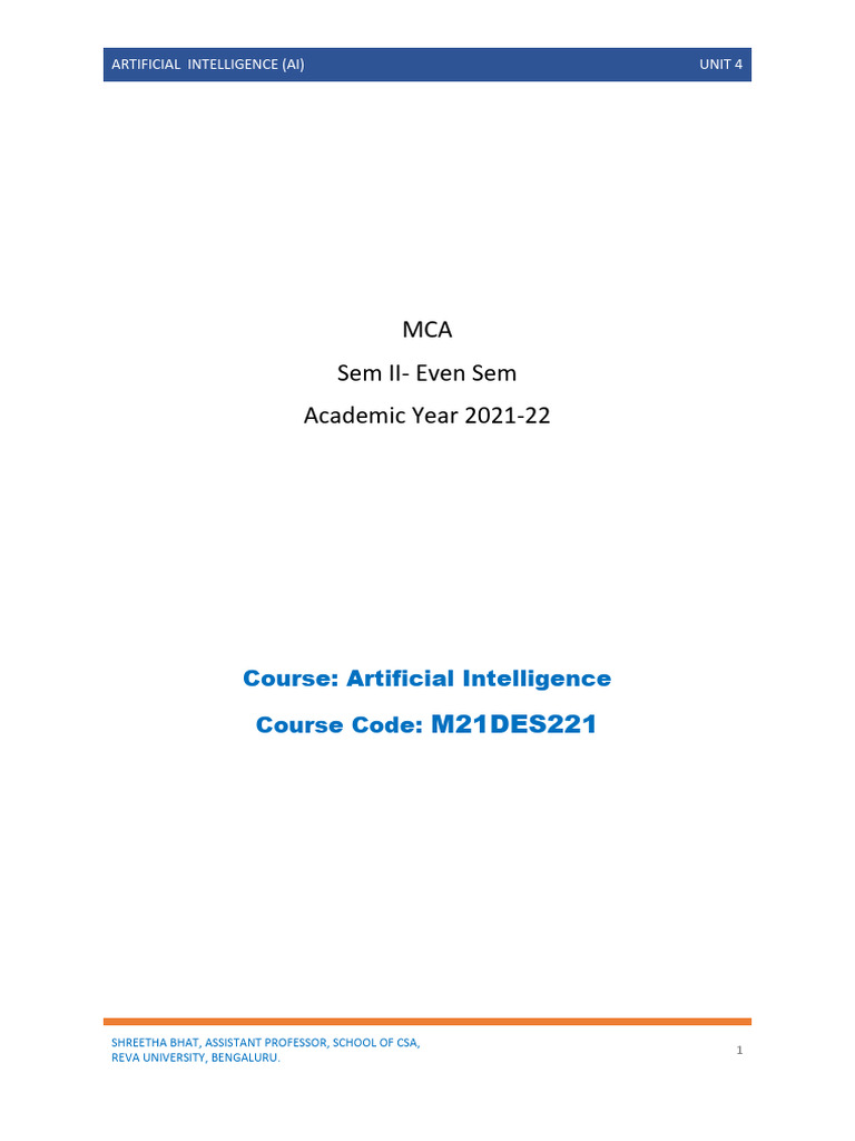 Artificial Intelligence | PDF | Parameter (Computer Programming) | Artificial Intelligence