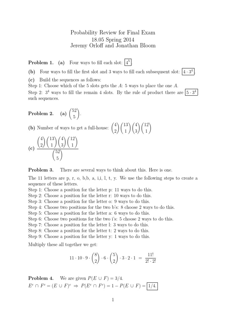 MIT18 05S14 Class26-Sol | PDF | Probability Theory | Statistical Models