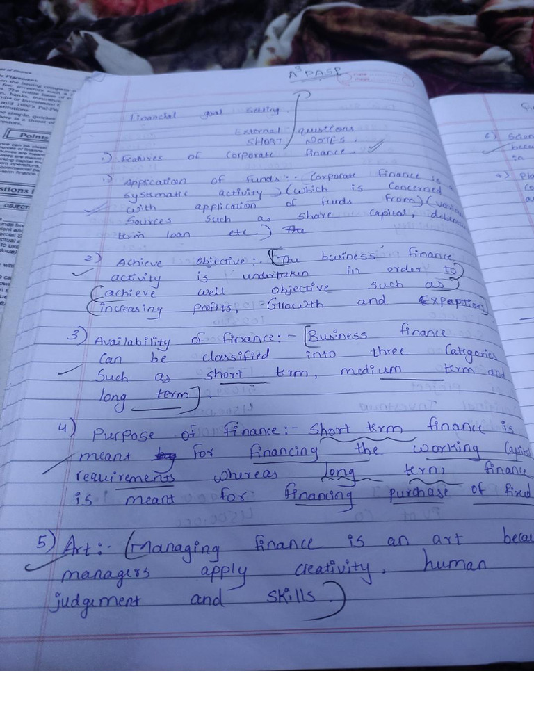 Financial Management SHORT NOTES | PDF