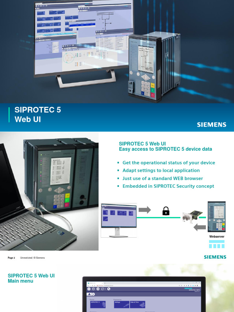 Siprotec 5 Web Ui Slides | PDF | Business | Technology & Engineering