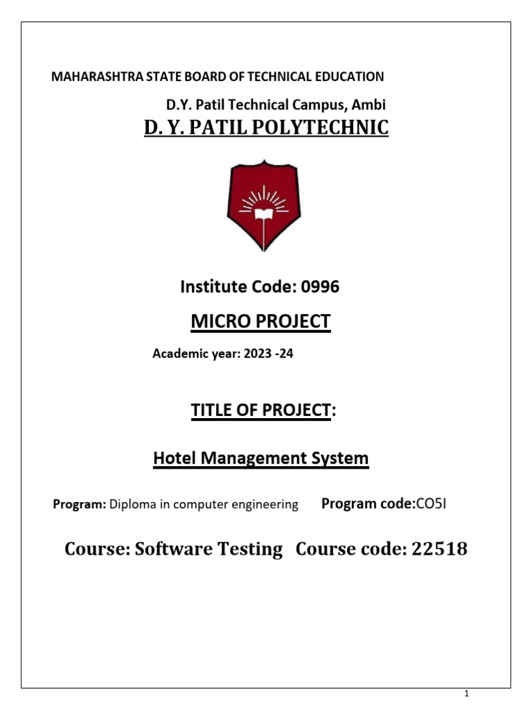 Hotel Management System | PDF | Business