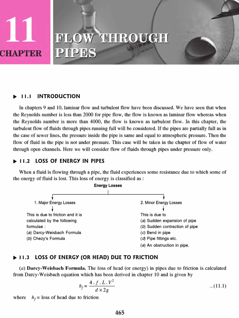 Flow Through Pipes | PDF