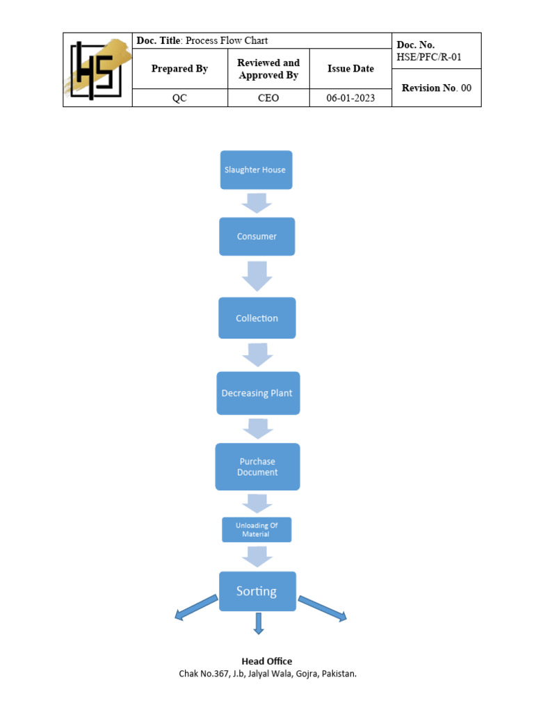 HACCP Process Flow Chart Template | PDF