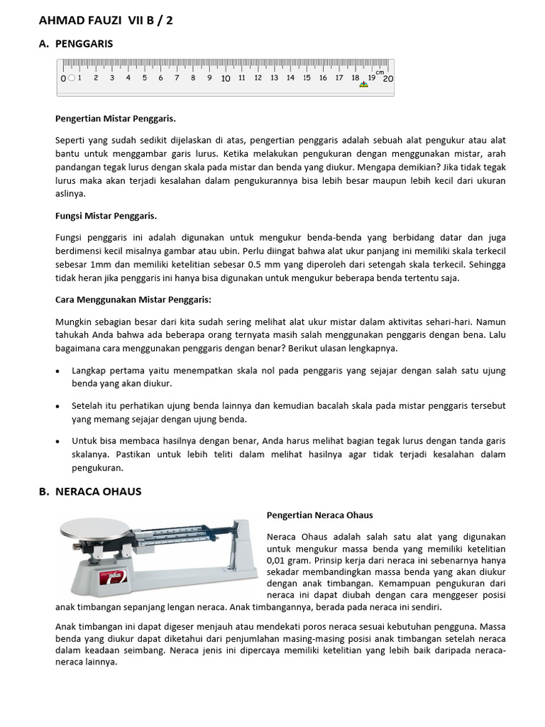 Alat Ukur | PDF