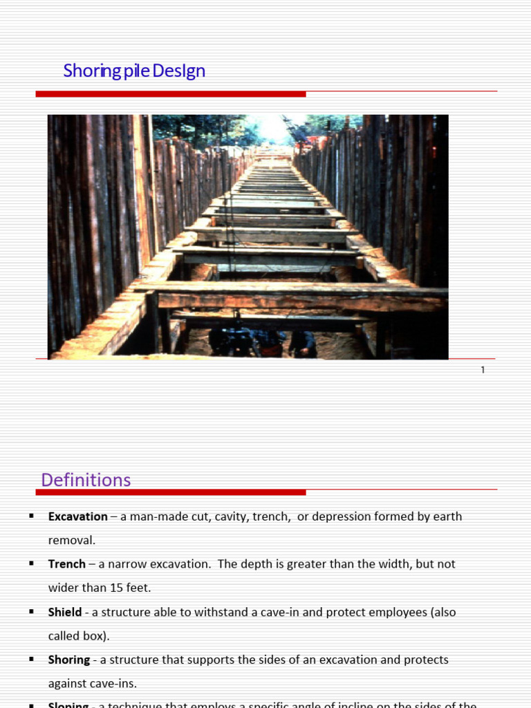 Chapter 3-3.5. (Shoring Design) | PDF | Deep Foundation | Structural Engineering