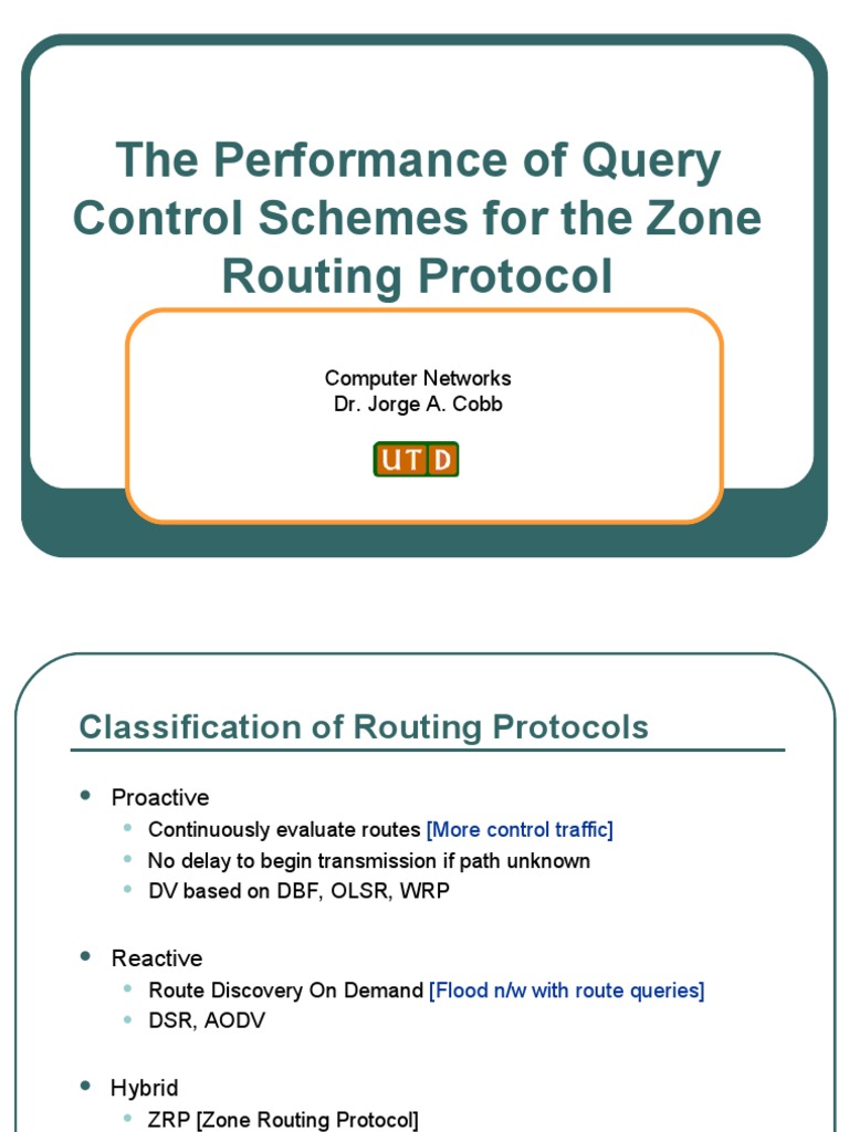 Zone Routing Protocol | PDF | Routing | Computer Networking