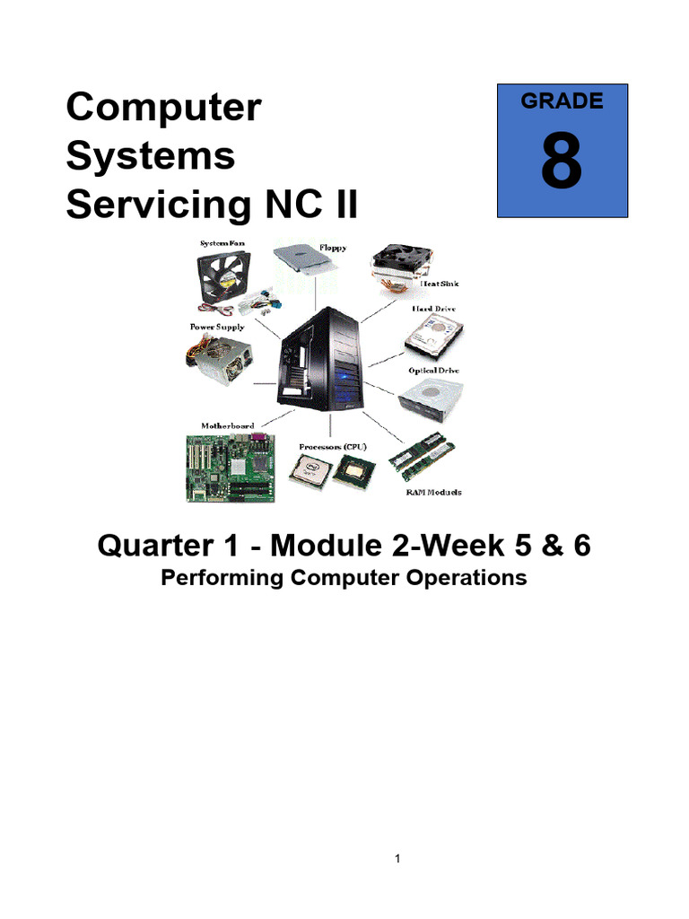 Q1 Module 2 Performi G Computer Operation Pdf Computer Keyboard Computer Data Storage