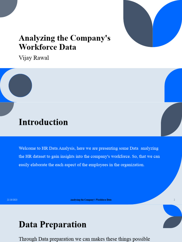 Analyzing The Company's Workforce Data | PDF | Data | Employment