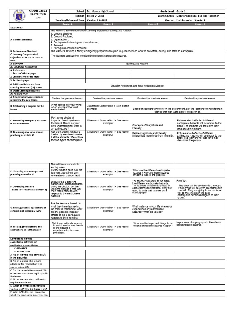 Drrr-Dll-Earthquake Hazard | PDF | Earthquakes | Learning
