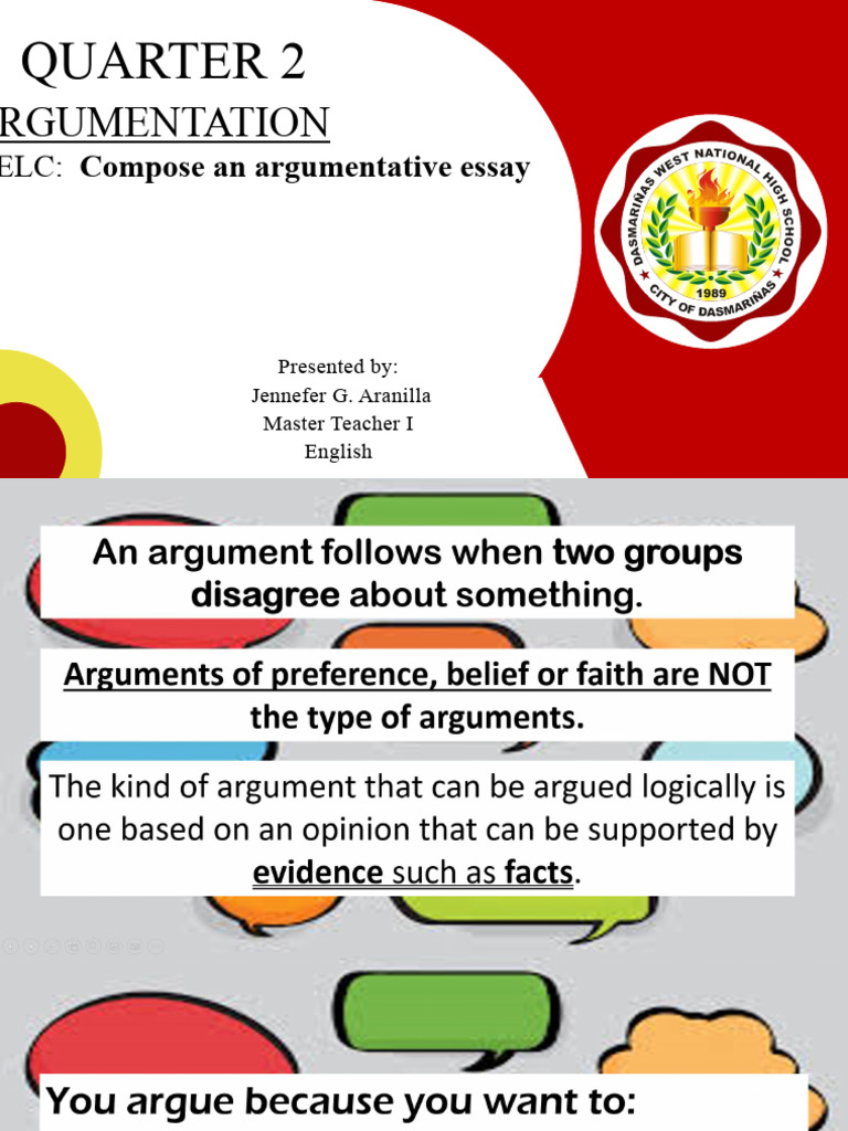 Lesson 1 | PDF | Essays | Argument
