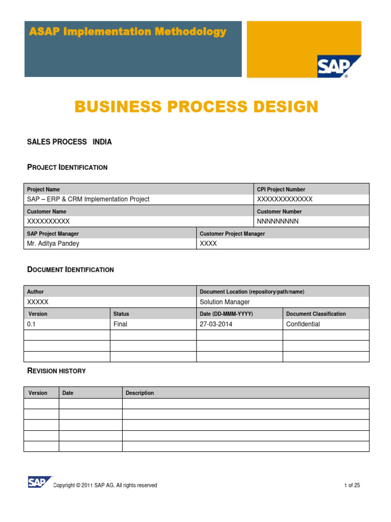 SD BBP Template | PDF | Invoice | Sales