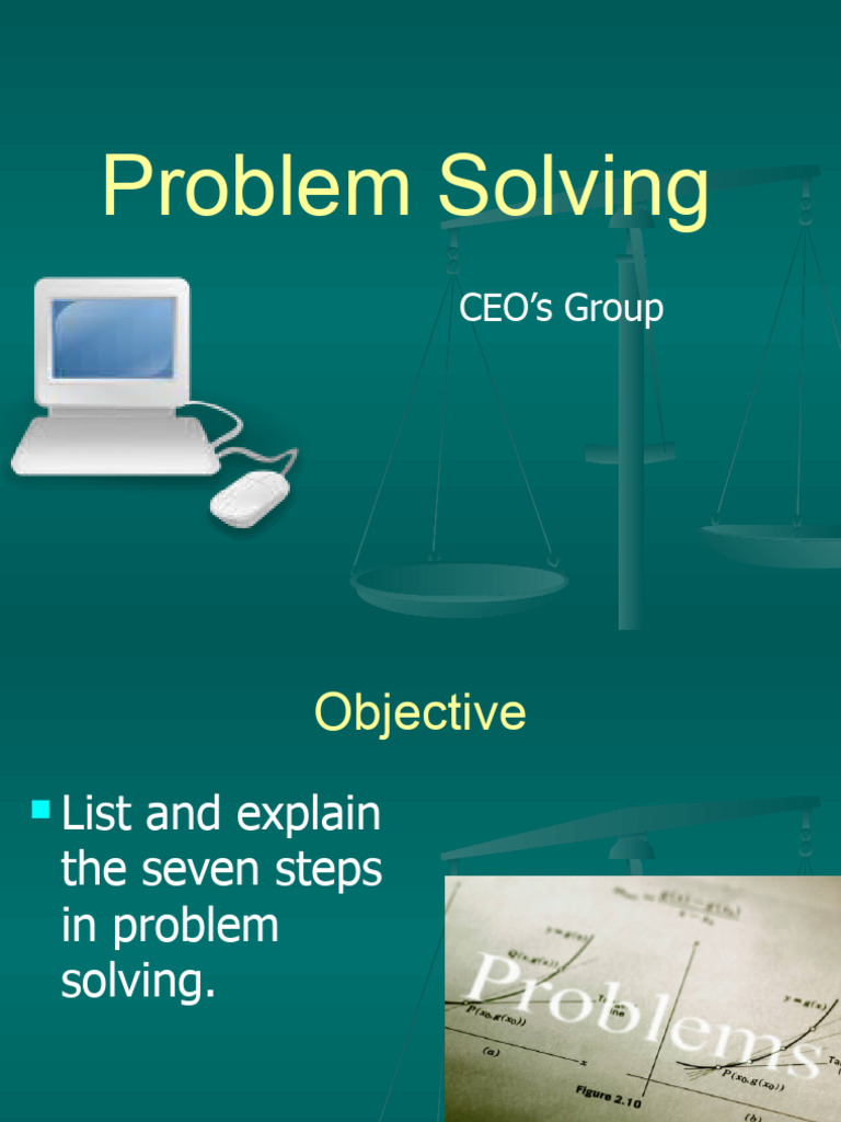 1 Steps in Problem Solving | PDF | Brainstorming | Cognition