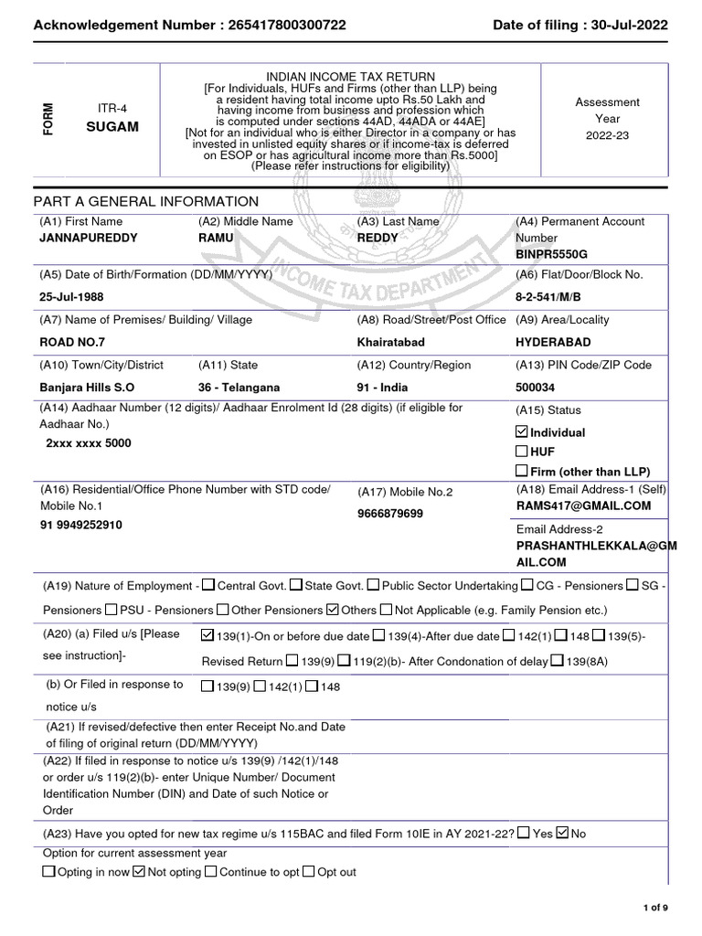 Form PDF 265417800300722 | PDF | Tax Deduction | Loans