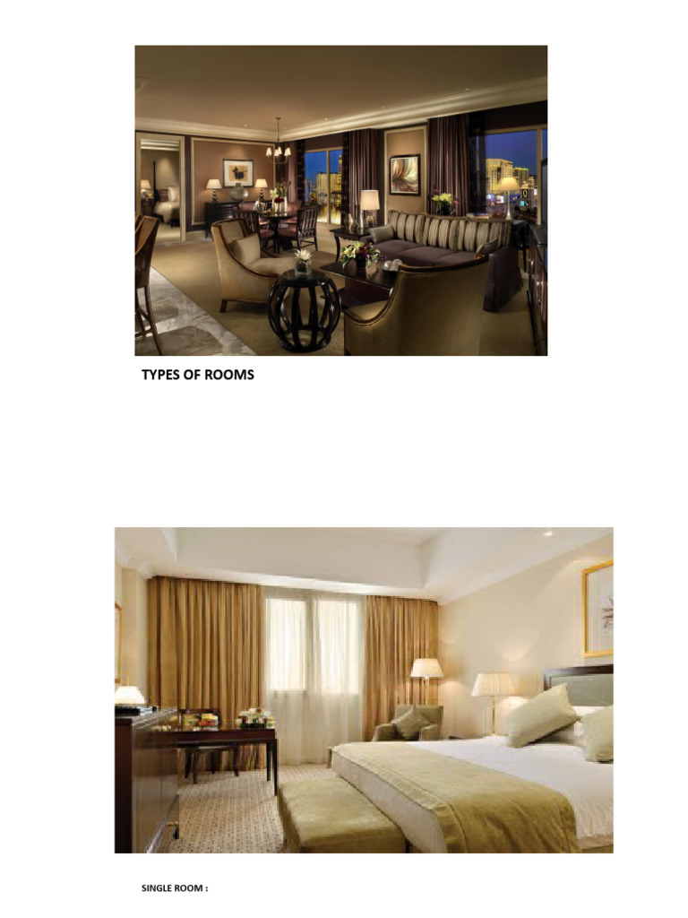 Types of Hotel Guest Rooms Explained | PDF