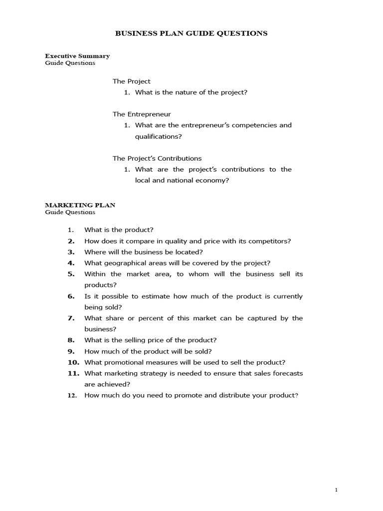 Comprehensive Business Plan Guide | PDF | Expense | Return On Investment