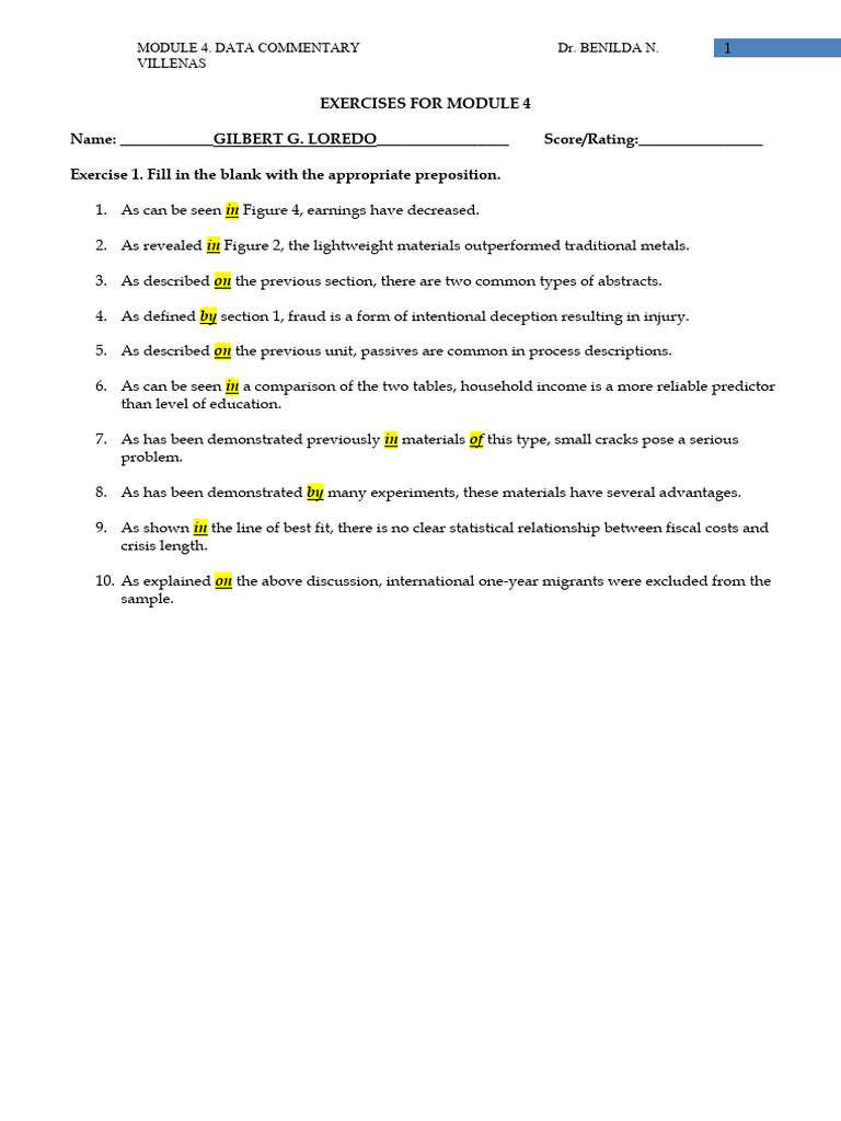 GS Module 4 - Data Commentary Exercises | PDF | Homosexuality | English ...