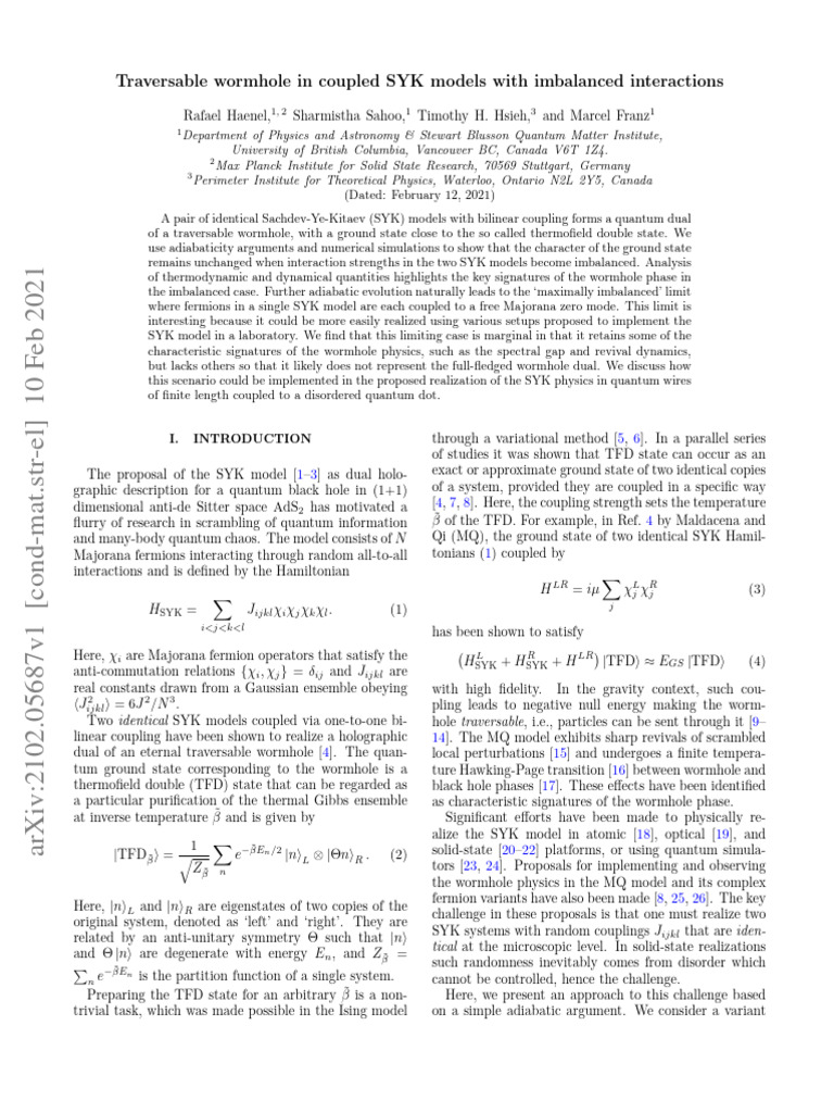Haenel Et Al | PDF | Theoretical Physics | Physics