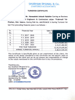 Turnover Certificate | PDF