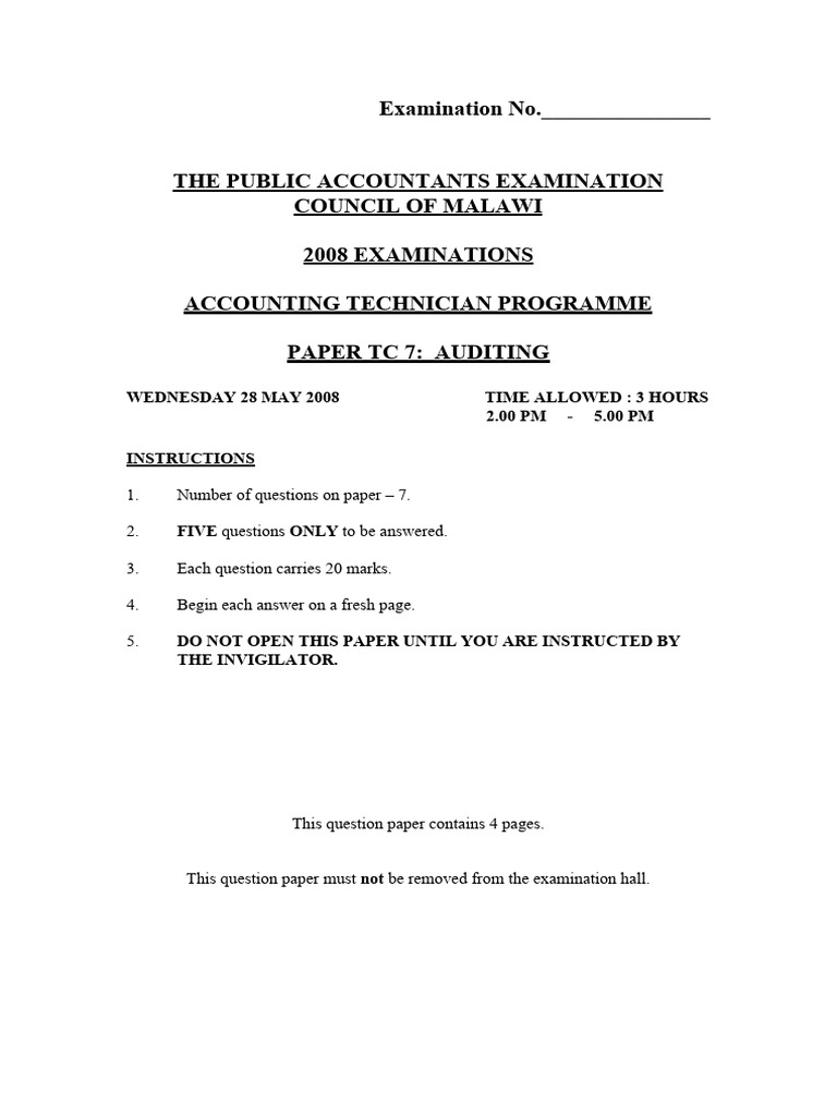 TC7 (Q) Jun | PDF | Going Concern | Audit