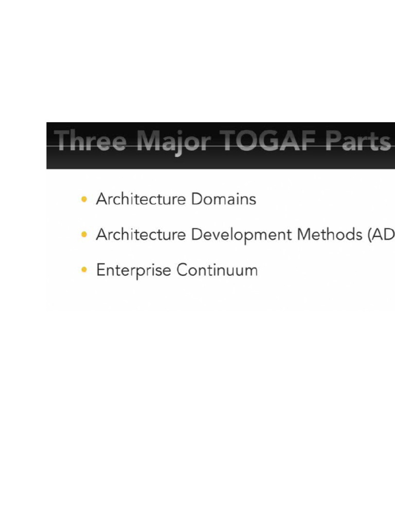 TOGAF in Brief David Swersky | PDF | Technology & Engineering