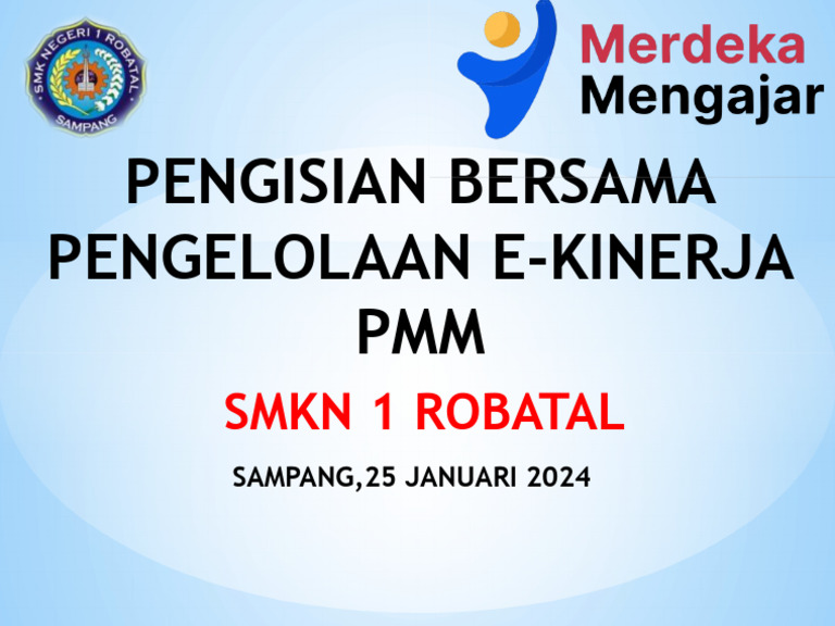 Pengisian Bersama Pengelolaan E-Kinerja PMM | PDF